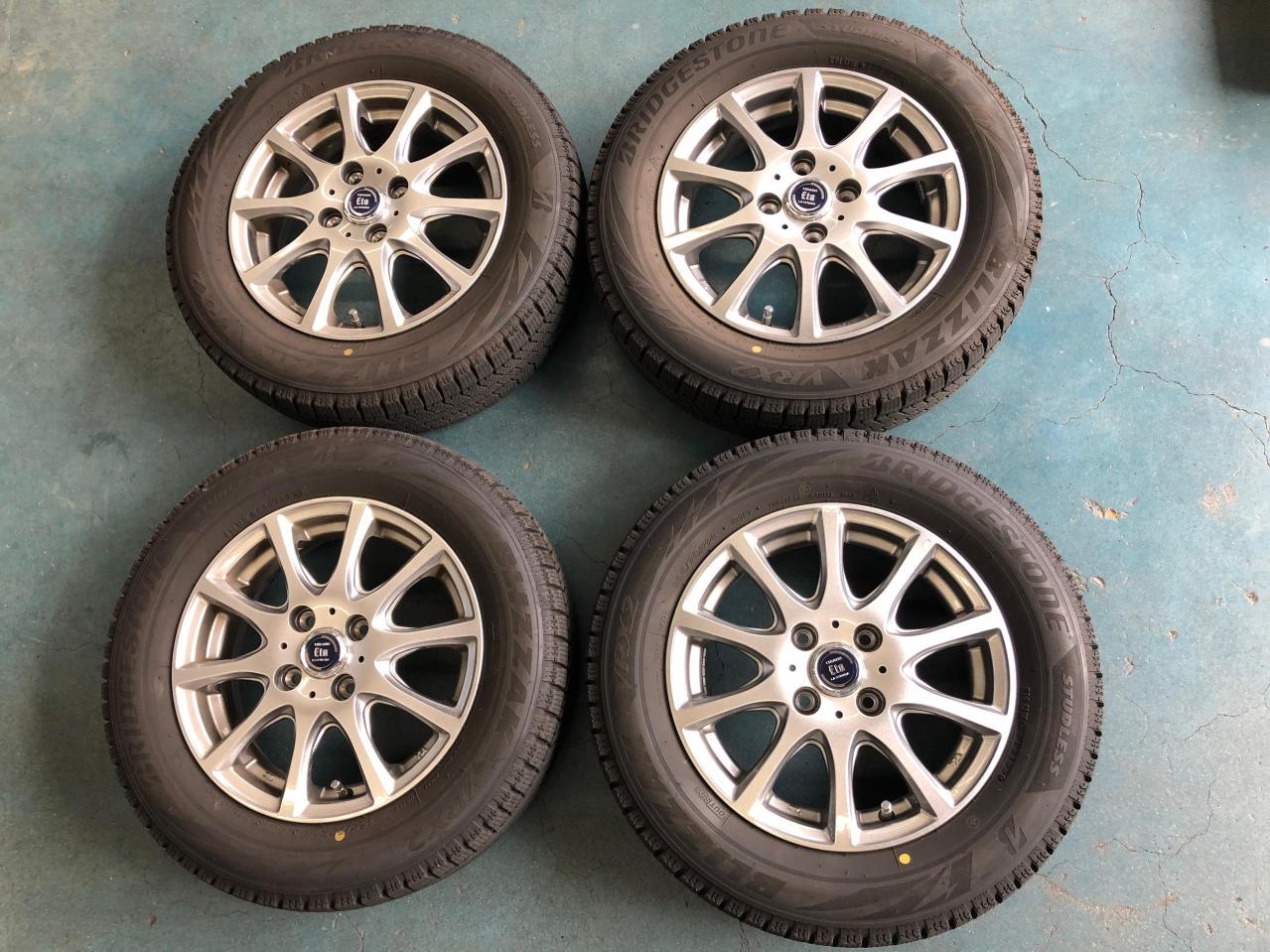 【ABE SHOKAI】 TIRADO LASTRADA アルミホイール+【BRIDGESTONE】BLIZZAK VRX2 4本セット ...