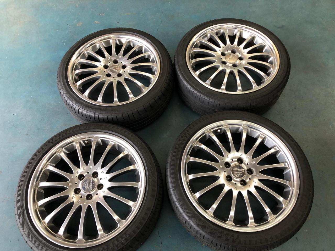 【Carlsson】 CR1/16 アルミホイール+【BRIDGESTONE】POTENZA (19年)+【YOKOHAMA】ADVAN(19 ...