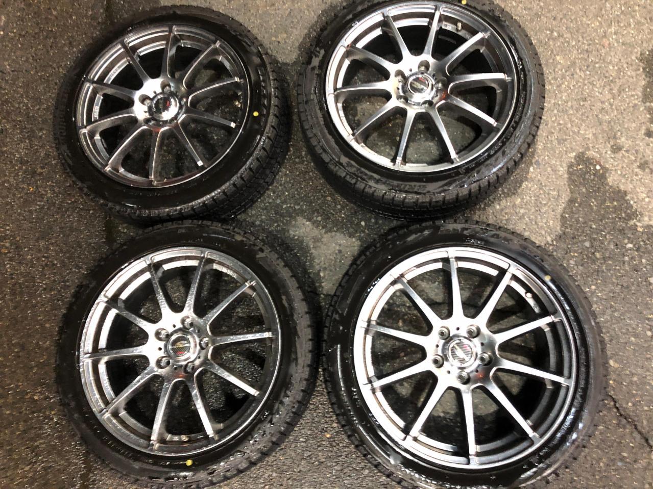 【A-TECH】 アルミホイール + 【BRIDGESTONE】 BLIZZAK VRX2 4本セット | カー用品 スタッドレスタイヤ ...