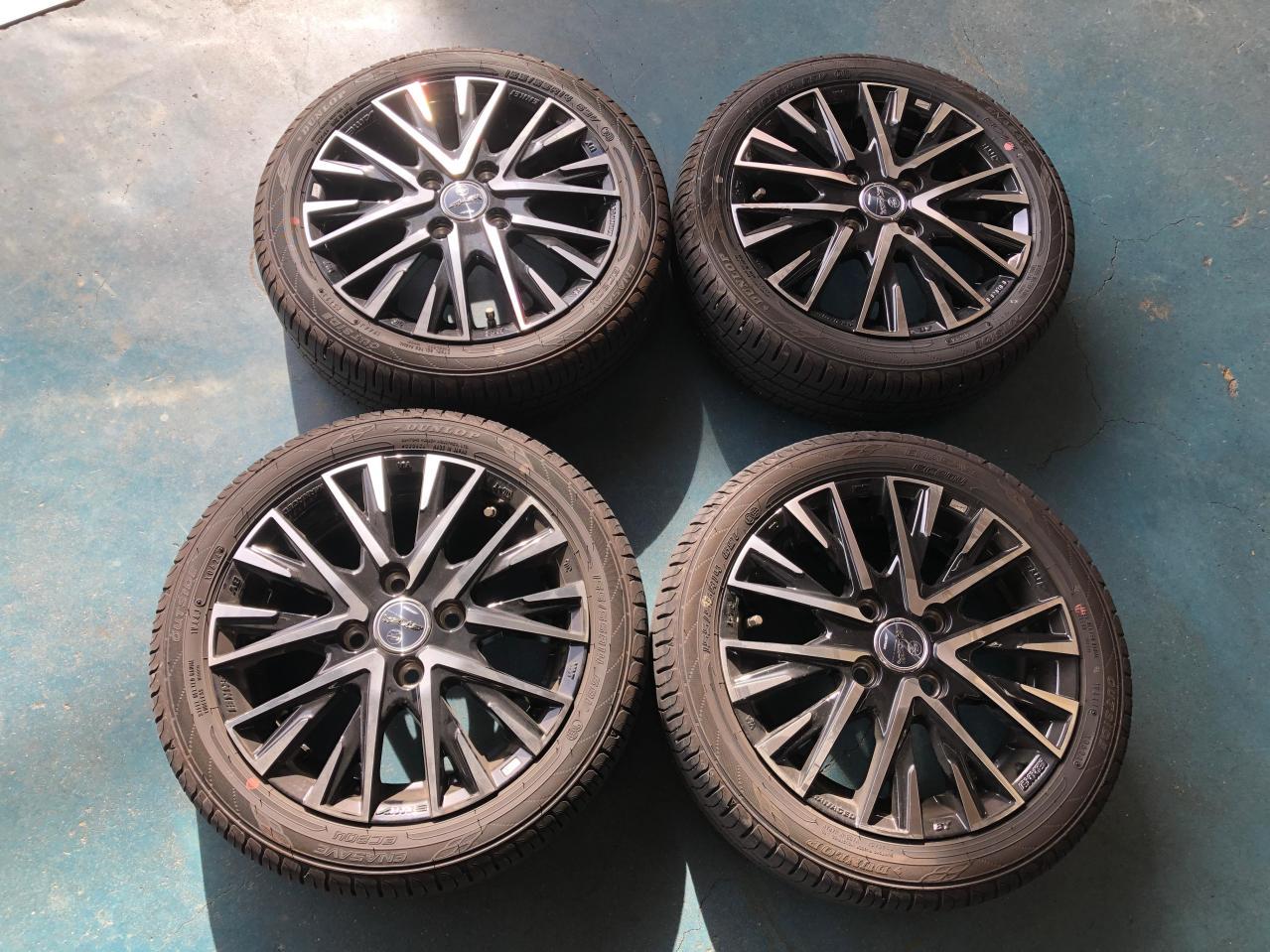 【AME(エーエムイー)】 AMACKアルミホイール+【DUNLOP】ENASAVE EC204 | カー用品 タイヤホイールセット 14 ...