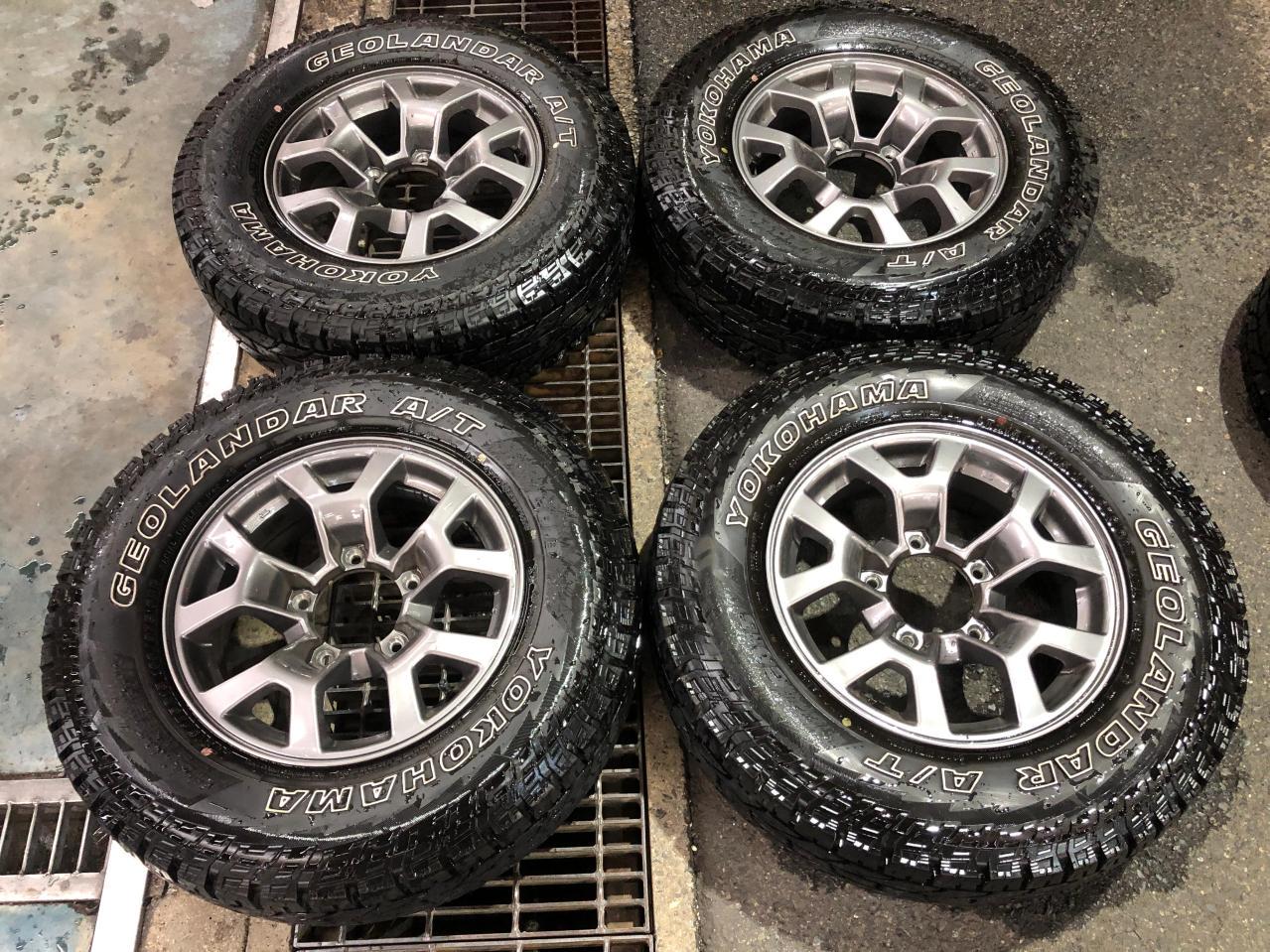 【スズキ純正】 ジムニーシエラ純正 アルミホイール+【YOKOHAMA】GEOLANDER A/T G015 4本セット | カー用品 タイヤ ...