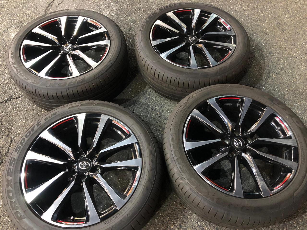 【トヨタ純正】 G’sハリアー純正 アルミホイール + 【TOYO】PROXES Sport SUV 4本セット | カー用品 タイヤホイール ...