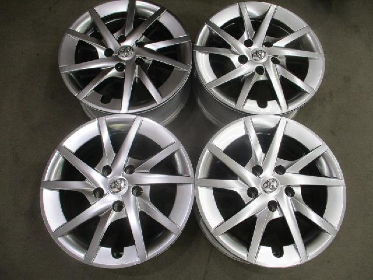 TOYOTA(トヨタ) プリウスαチューンブラック純正 4本セット | カー用品 アルミホイール 16インチホイールを通販で購入する | 中古 ...