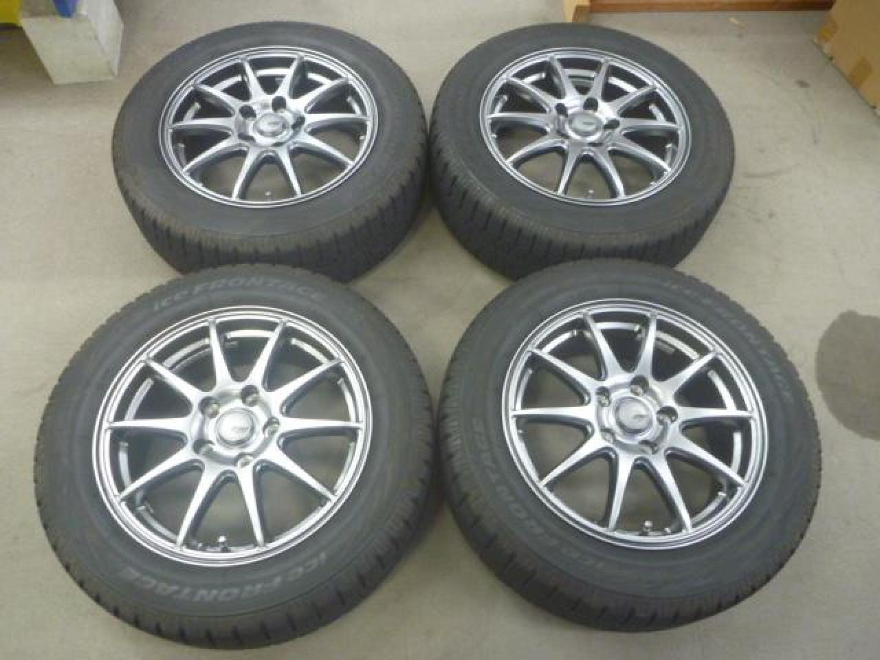 イエローハット SPORT ABELIA スポークホイール+TOYO(トーヨー) iceFRONTAGE 205/60R16 4本セット ...