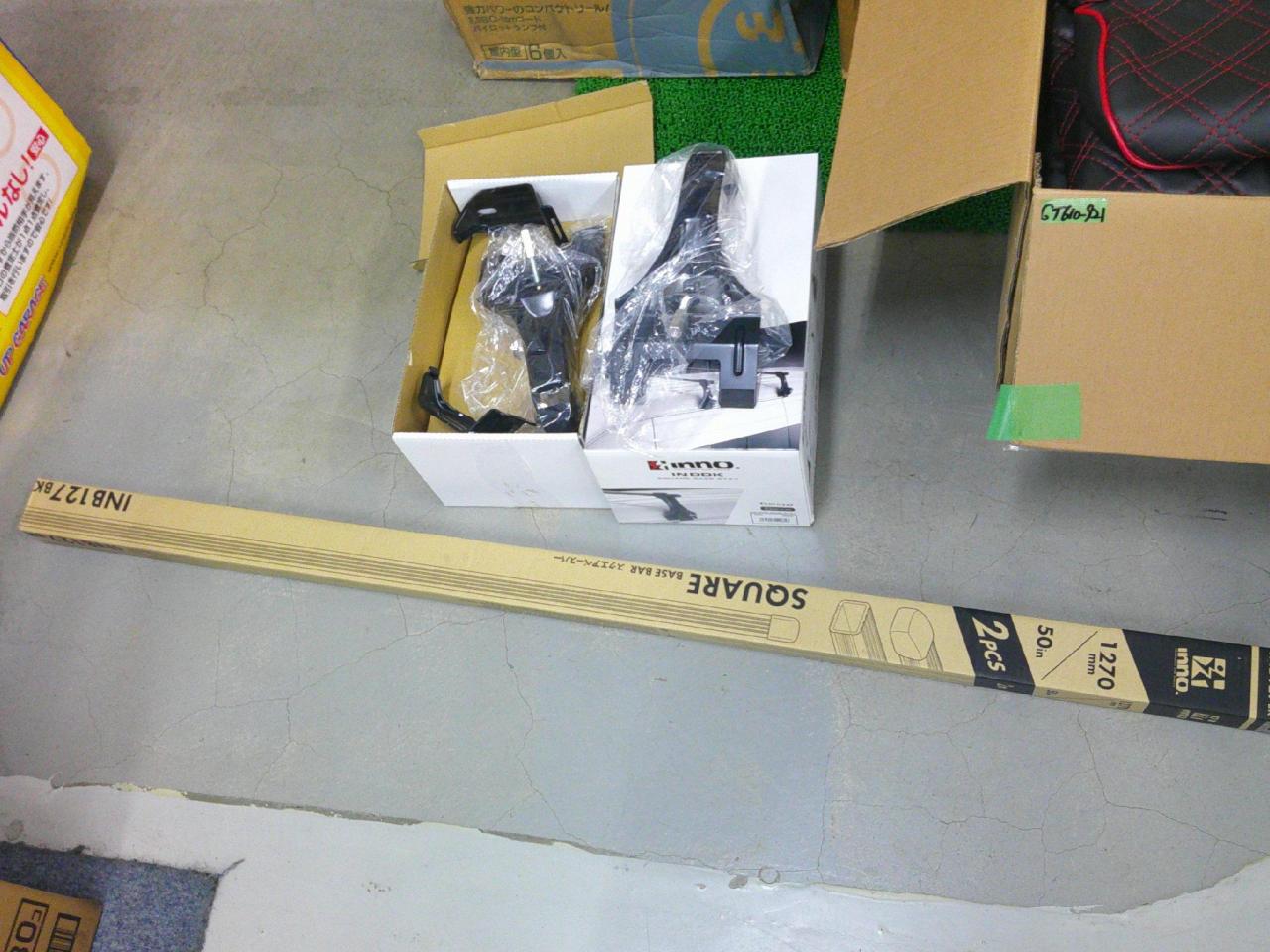 INNO ベースバー スクエア INB127 + INNO INDDK | カー用品 キャリアを通販で購入する | 中古カー＆バイク用品の販売ならアップガレージ