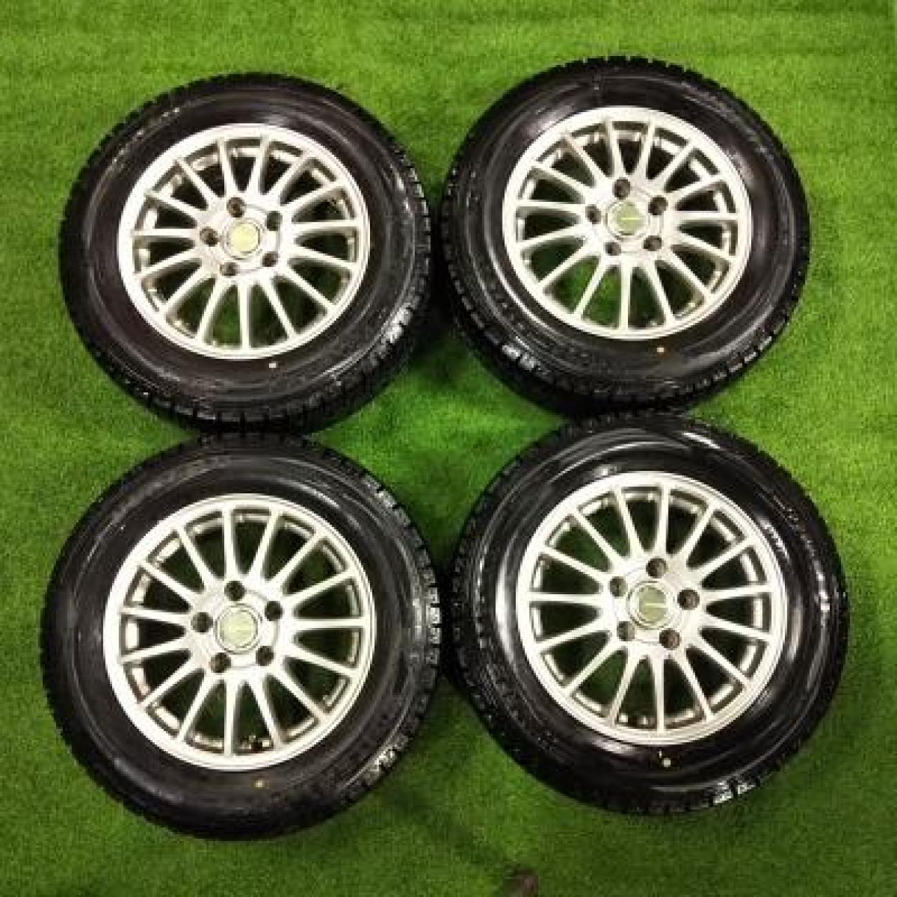 BRIDGESTONE ECO FORME SE-12 + DUNLOP WINTER MAXX WM02 195/65R15 2021年製造 | カー用品 スタッドレスタイヤホイールセット ...