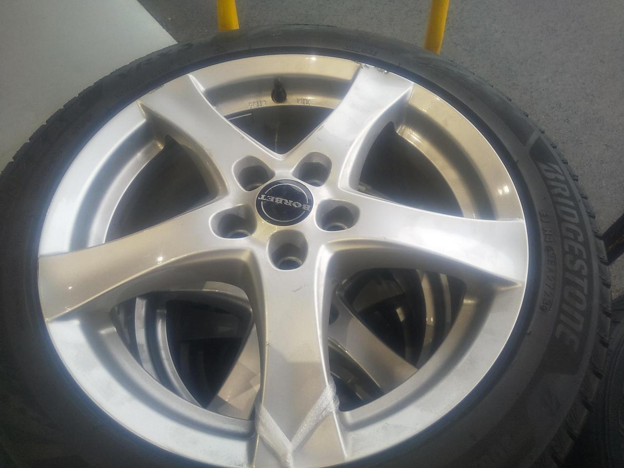 TARGA BORBET type F + BRIDGESTONE BLIZZAK VRX3 | カー用品 スタッドレスタイヤホイールセット ...