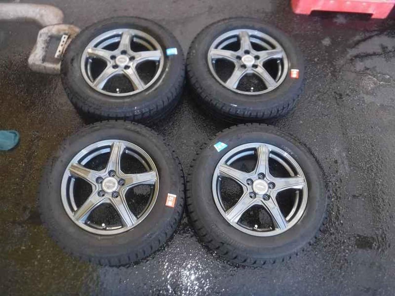 4BRIDGESTONE(ブリヂストン) TOPRUN VR5+BRIDGESTONE ICE PARTNER 2 | カー用品 スタッドレスタイヤホイールセット 15インチスタッドレスタイヤ ...