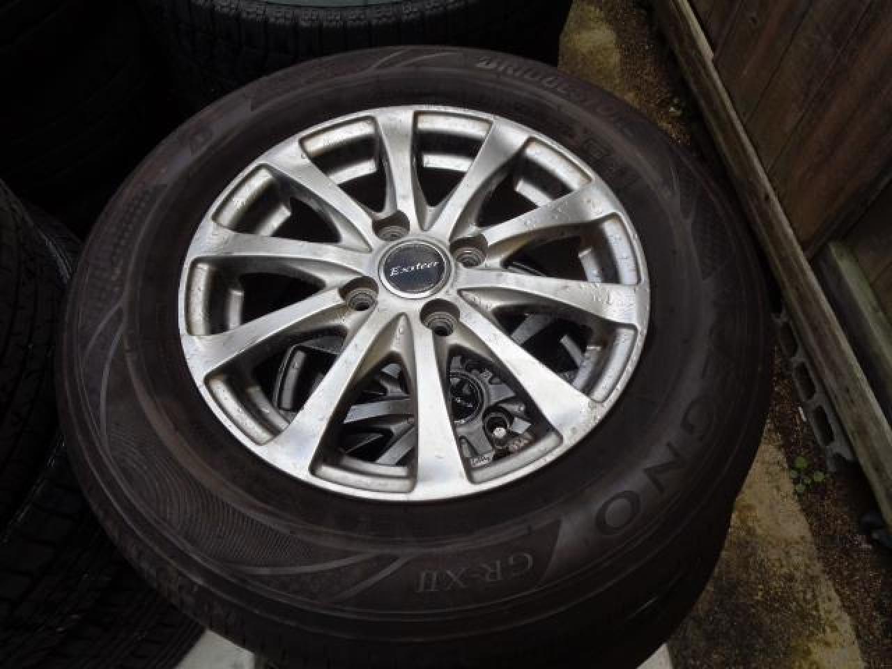 【HOT STUFF(ホットスタッフ)】Exsteer(エクスター) PLUS (4HOLE)+【BRIDGESTONE】REGNO GR-X2 | カー用品 タイヤホイールセット 14インチ ...