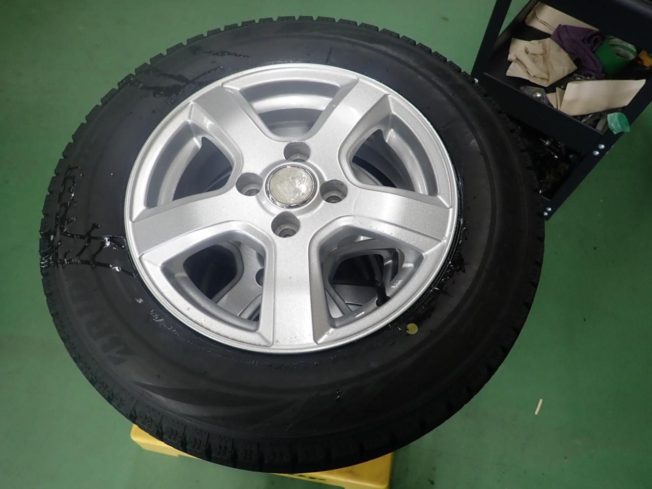 【YOKOHAMA】STANDARD WHEEL GRASS HN + 【BRIDGESTONE】BLIZZAK VRX2(W12158) | カー用品 スタッドレスタイヤホイールセット 14 ...