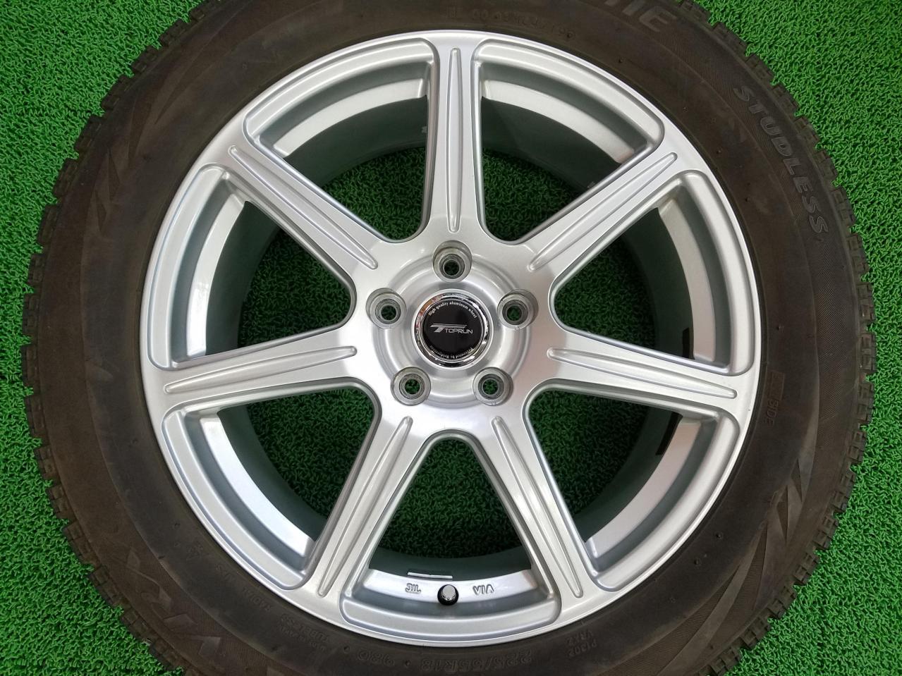 BRIDGESTONE TOPRUN R7 + BRIDGESTONE BLIZZAK VRX | カー用品 スタッドレスタイヤホイールセット 18インチスタッドレスタイヤホイールセットを通販 ...