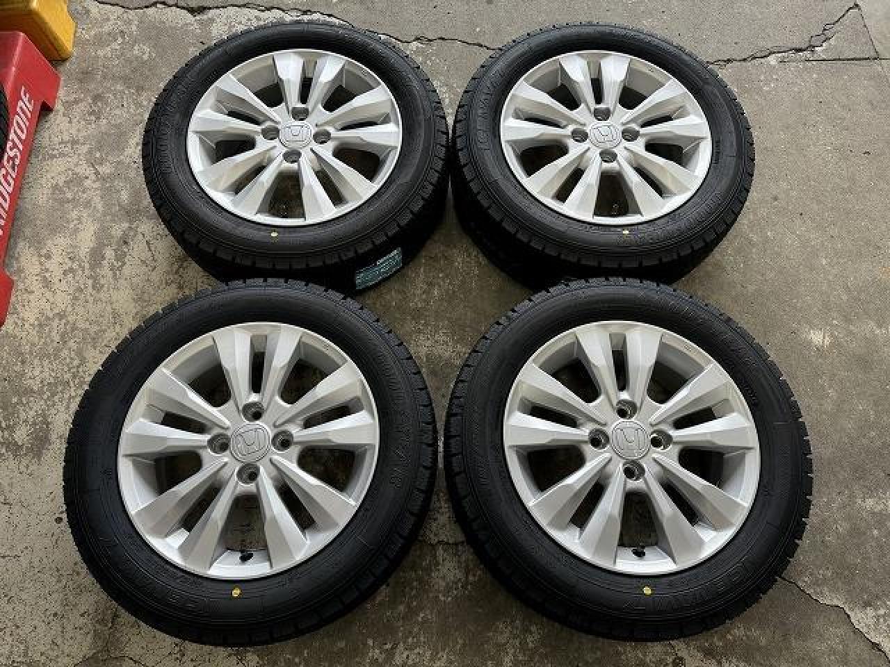 HONDA(ホンダ) GE系 フィット 純正ホイール + GOODYEAR ICE NAVI 7 185/60R15 84Q | カー用品 スタッドレスタイヤホイールセット 15インチ ...