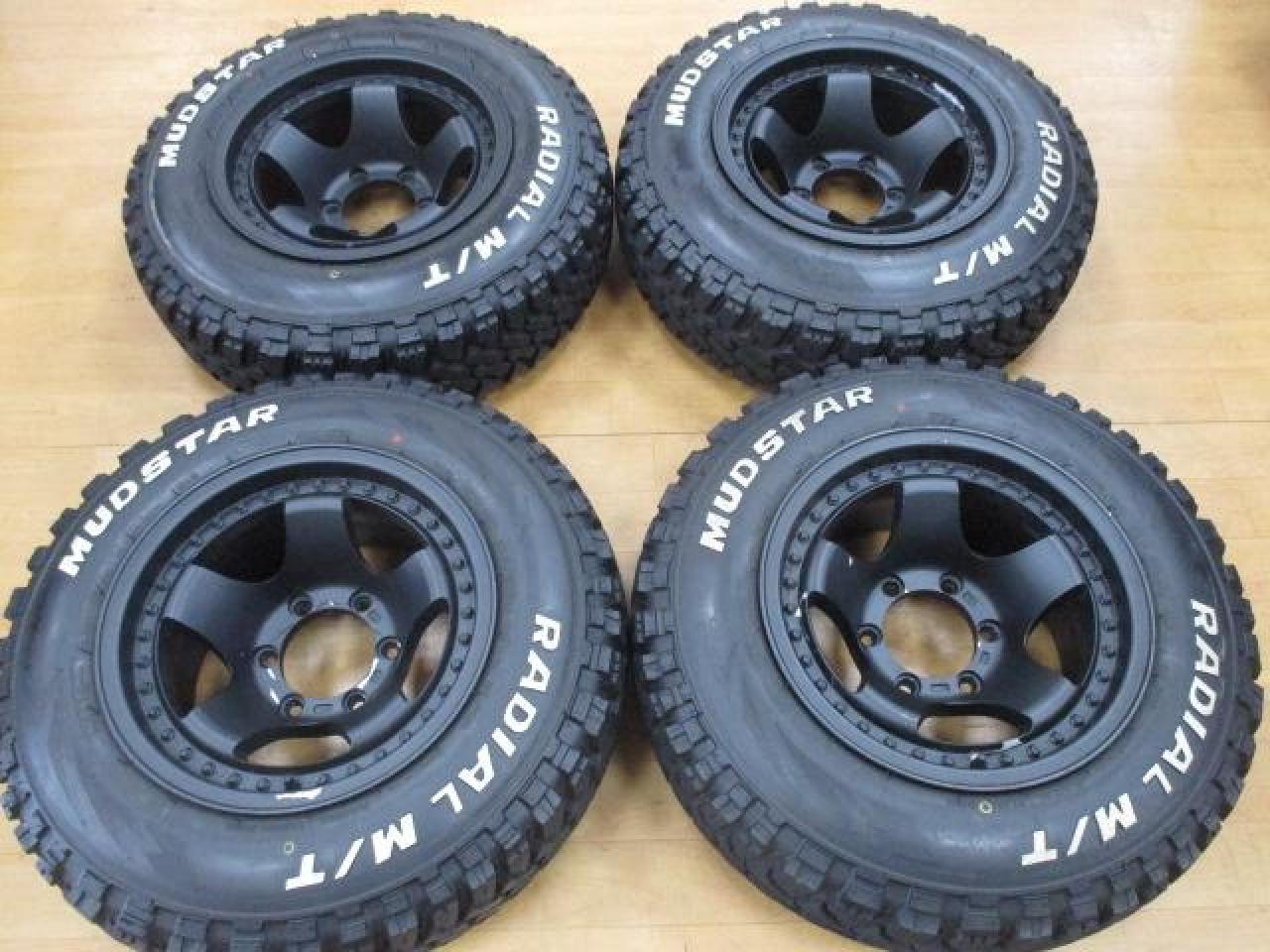 メーカー不明 5本スポーク + MUD STAR RADIAL M/T(2024年製造) ★オーバーフェンダー仕様のダットサントラックにて使用 ...