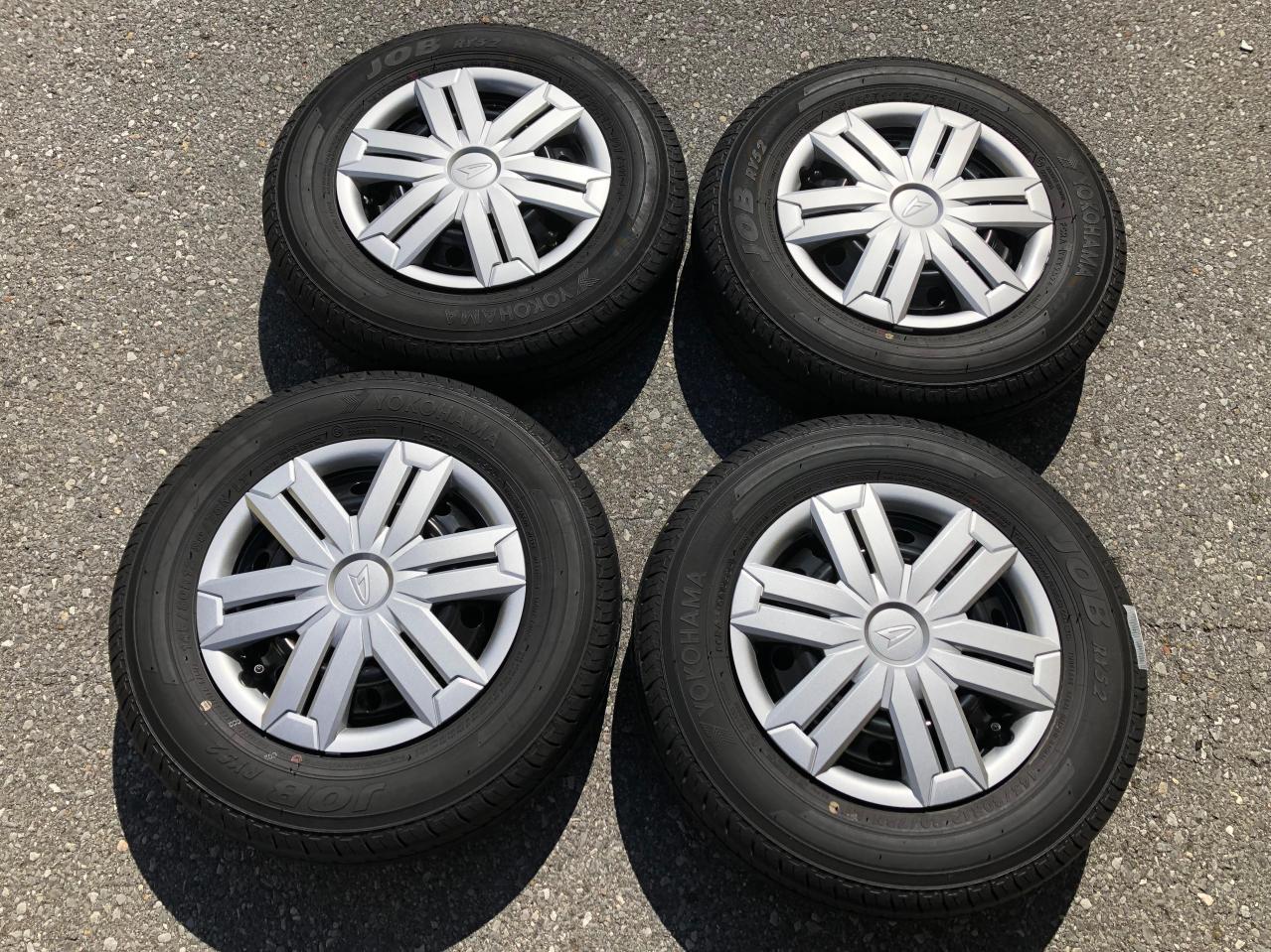 DAIHATSU(ダイハツ)純正 アトレー純正スチールホイール+YOKOHAMA JOB RY52 145/80R12 4本セット | カー用品 タイヤホイールセット 12インチタイヤホイール ...