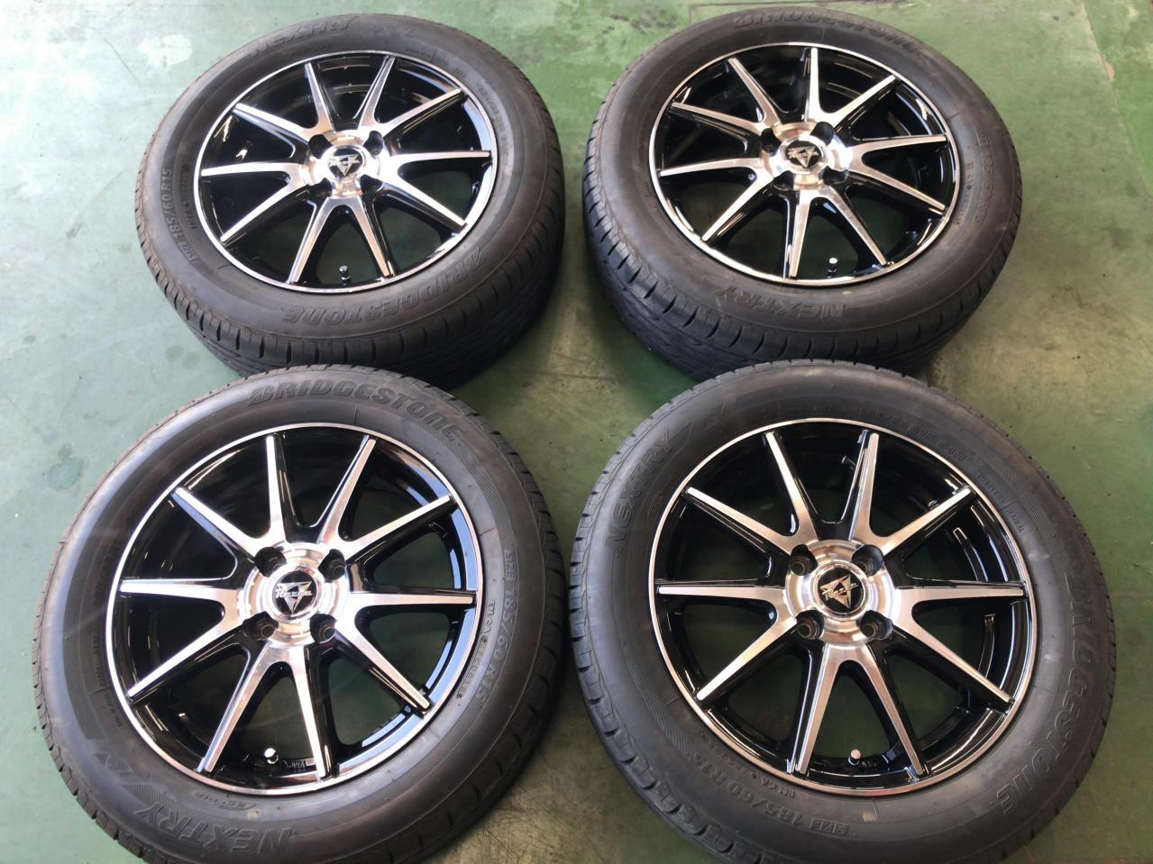 INTER MILANO RAZEE VT + BRIDGESTONE NEXTRY | カー用品 タイヤホイールセット 15インチタイヤ ...