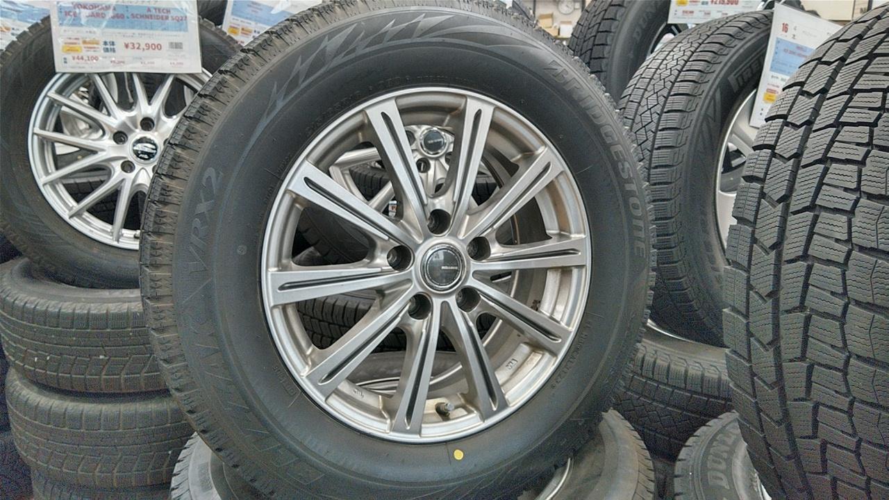 MILLOUS + BRIDGESTONE BLIZZAK VRX2 【アルファード ヴェルファイア】 | カー用品 スタッドレスタイヤホイールセット 16インチスタッドレスタイヤホイール ...
