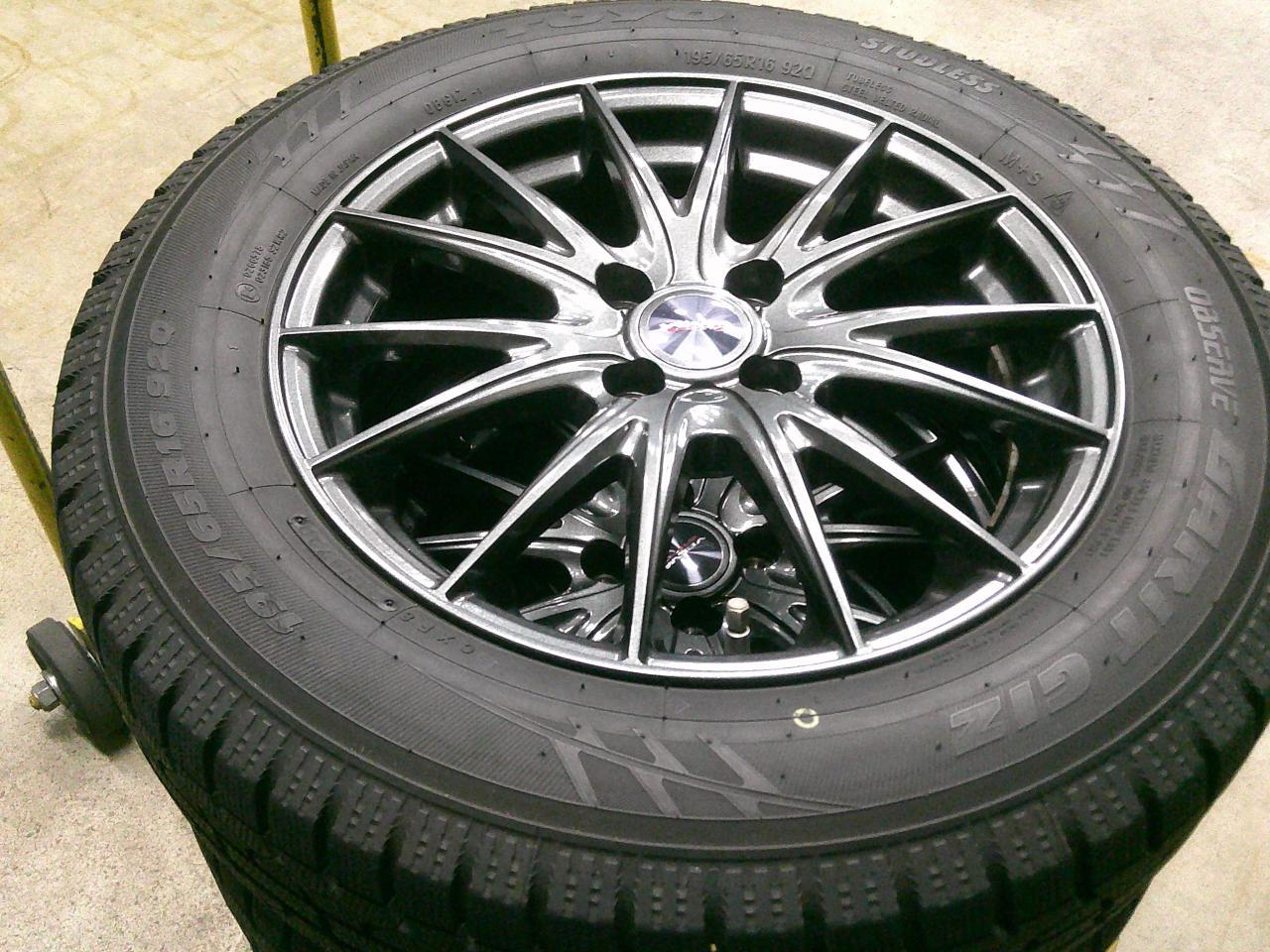 【weds】VELVA SPORT Z + 【TOYO】OBSERVE GARIT GIZ(X10108) | カー用品 スタッドレスタイヤホイールセット 16インチスタッドレスタイヤホイール ...