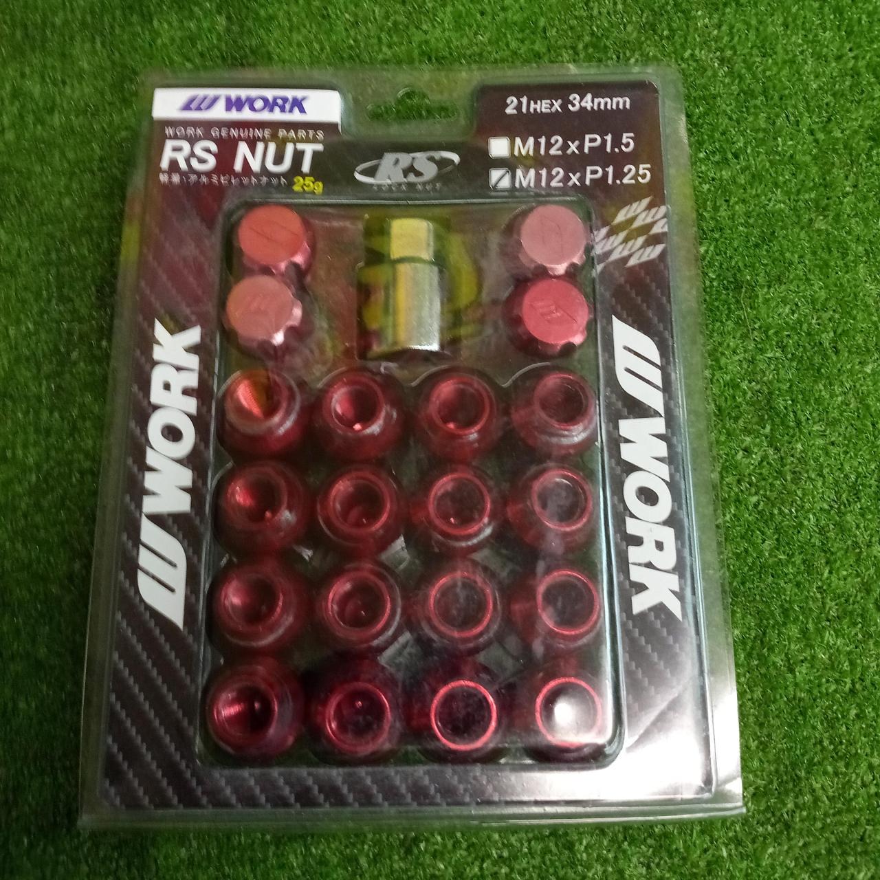 WORK(ワーク) RS NUT M12×P1.25 20本入り | カー用品 タイヤホイール関連 その他ホイール関連を通販で購入する | 中古カー＆バイク用品の販売ならアップガレージ