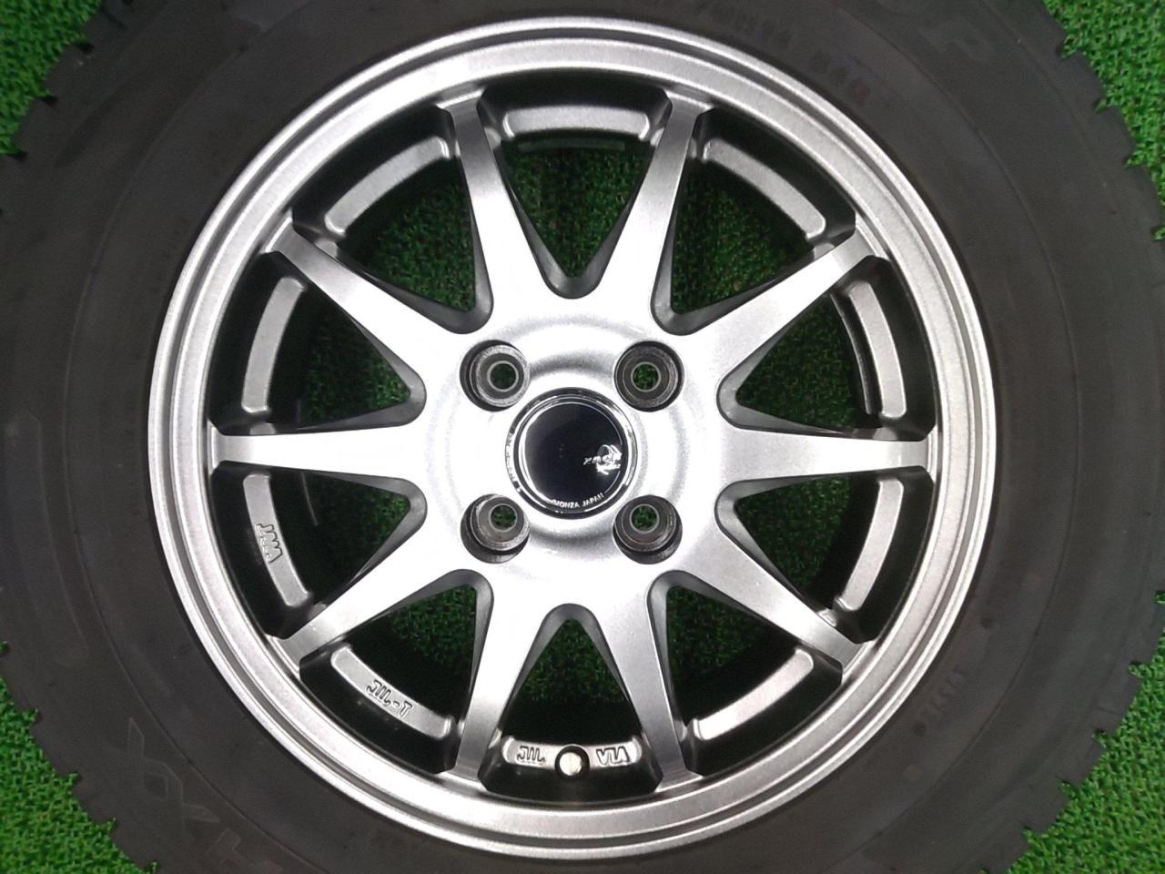 JAPAN SANYO ZACK JP-202 + DUNLOP WINTERMAXX WM02 | カー用品 スタッドレスタイヤホイールセット 14インチスタッドレスタイヤホイールセットを ...