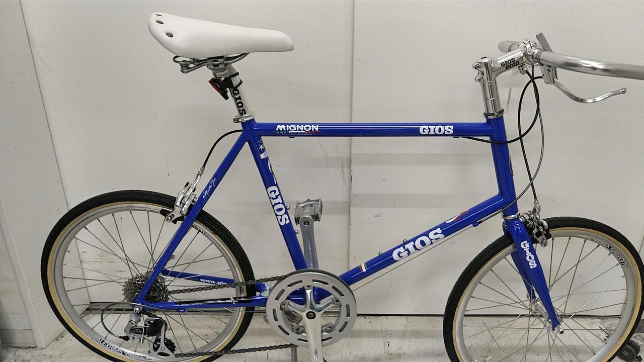 GIOS MIGNON 20インチ(451)外装8段変速ミニベロ ブルー 適応身長160前後 | 自転車 シティ ミニベロ・小径車を通販で購入する | 中古カー＆バイク用品の販売ならアップガレージ