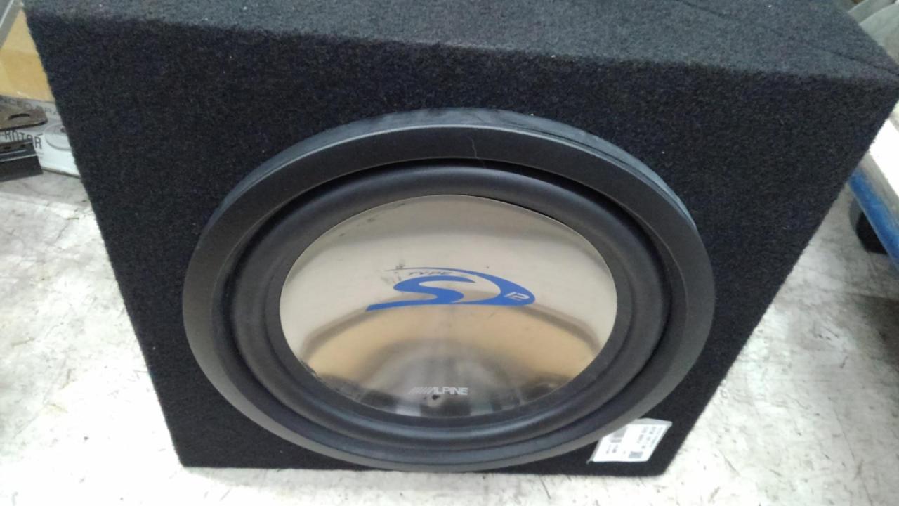 ALPINE TYPE-S SWS-1242D BOX付き | カー用品 スピーカー サブウーハースピーカーBOX付を通販で購入する | 中古 ...