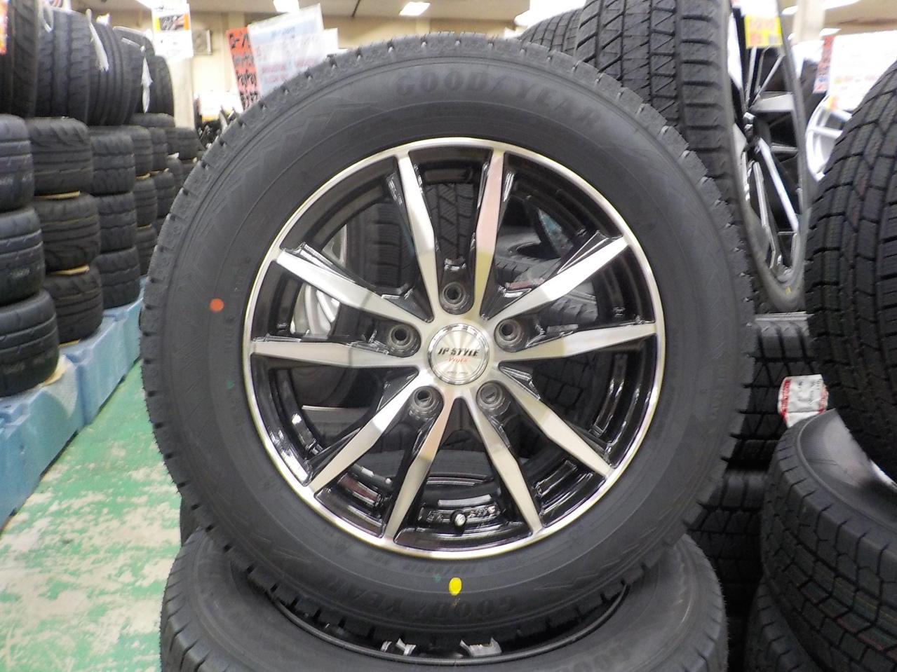 MONZA JAPAN JP STYLE WOLX + GOODYEAR ICE NAVI8 | カー用品 スタッドレスタイヤホイールセット ...