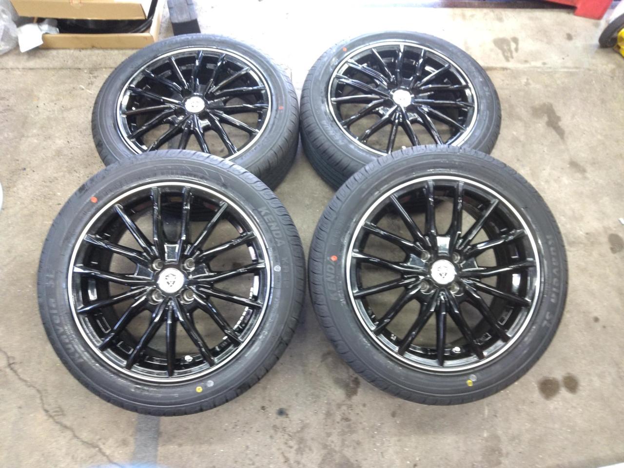 ★新品タイヤ付き!!!★Lehrmeister ESTROSA DF-10 + KENDA KR32 ★アクア/ヤリス/フィット/ヴィッツ ...