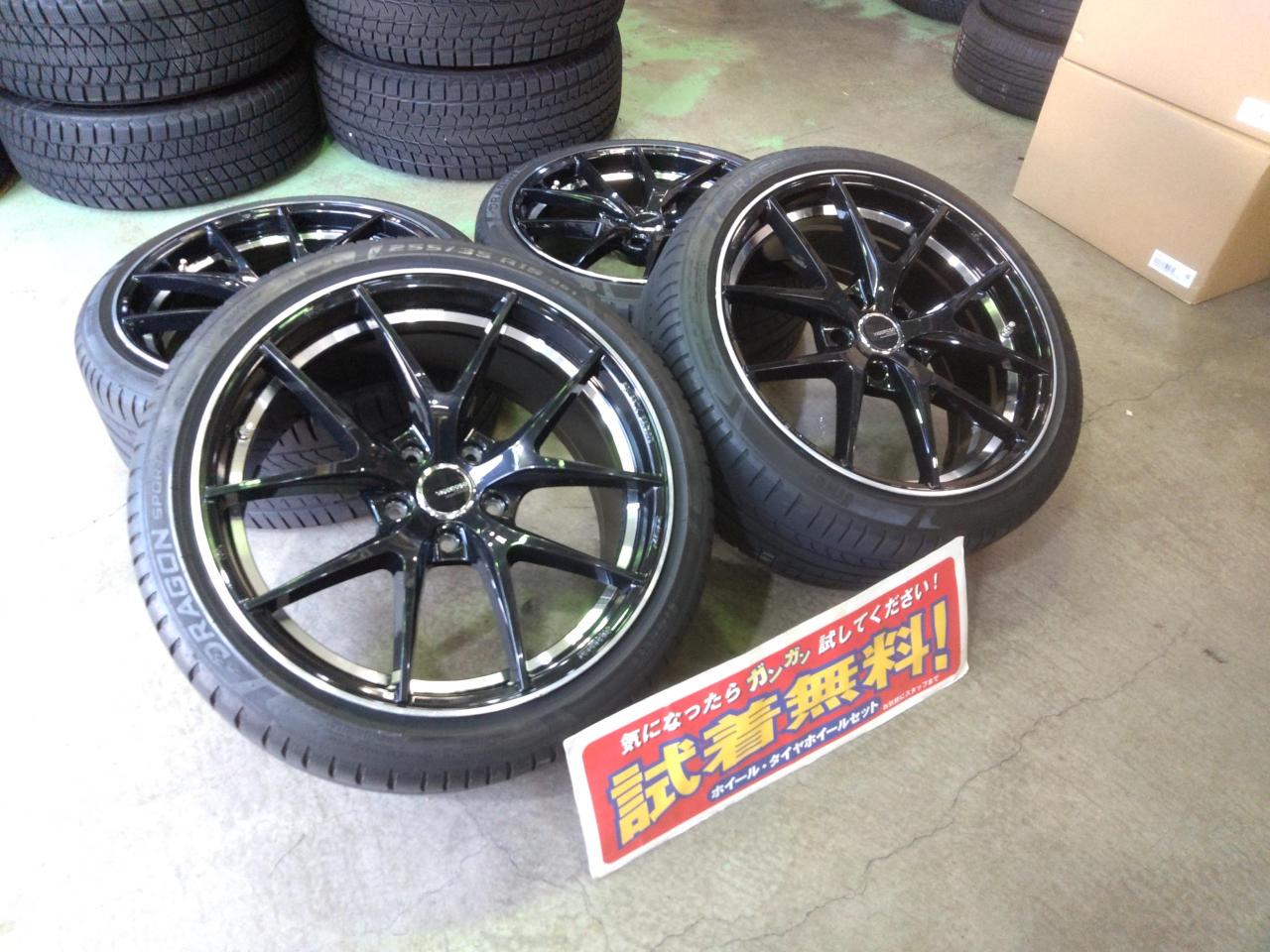 ADVANTI Racing VIGOROSO N628+PIRELLI DRAGON SPORT | カー用品 タイヤホイールセット 19 ...