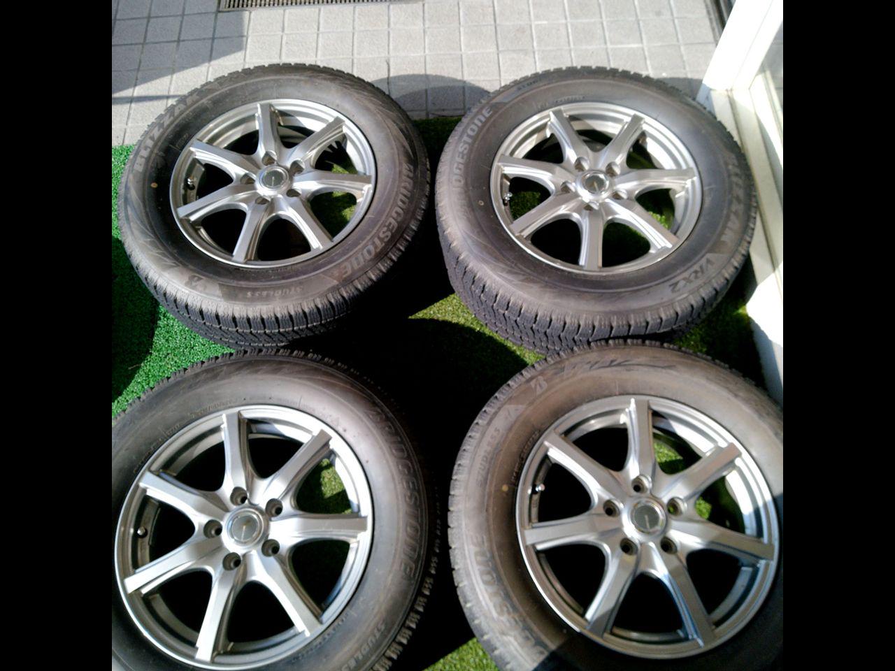 【YOKOHAMA(ヨコハマ)】 MILLOUS 7本スポーク+【BRIDGESTONE】BLIZZAK VRX2 | カー用品 スタッドレスタイヤホイールセット 16インチスタッドレスタイヤ ...