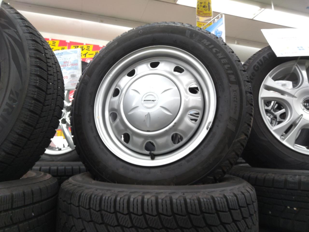 TOPY(トピー) MV11 スチールホイール + MICHELIN(ミシュラン) X-ICE SNOW | カー用品 スタッドレスタイヤ ...