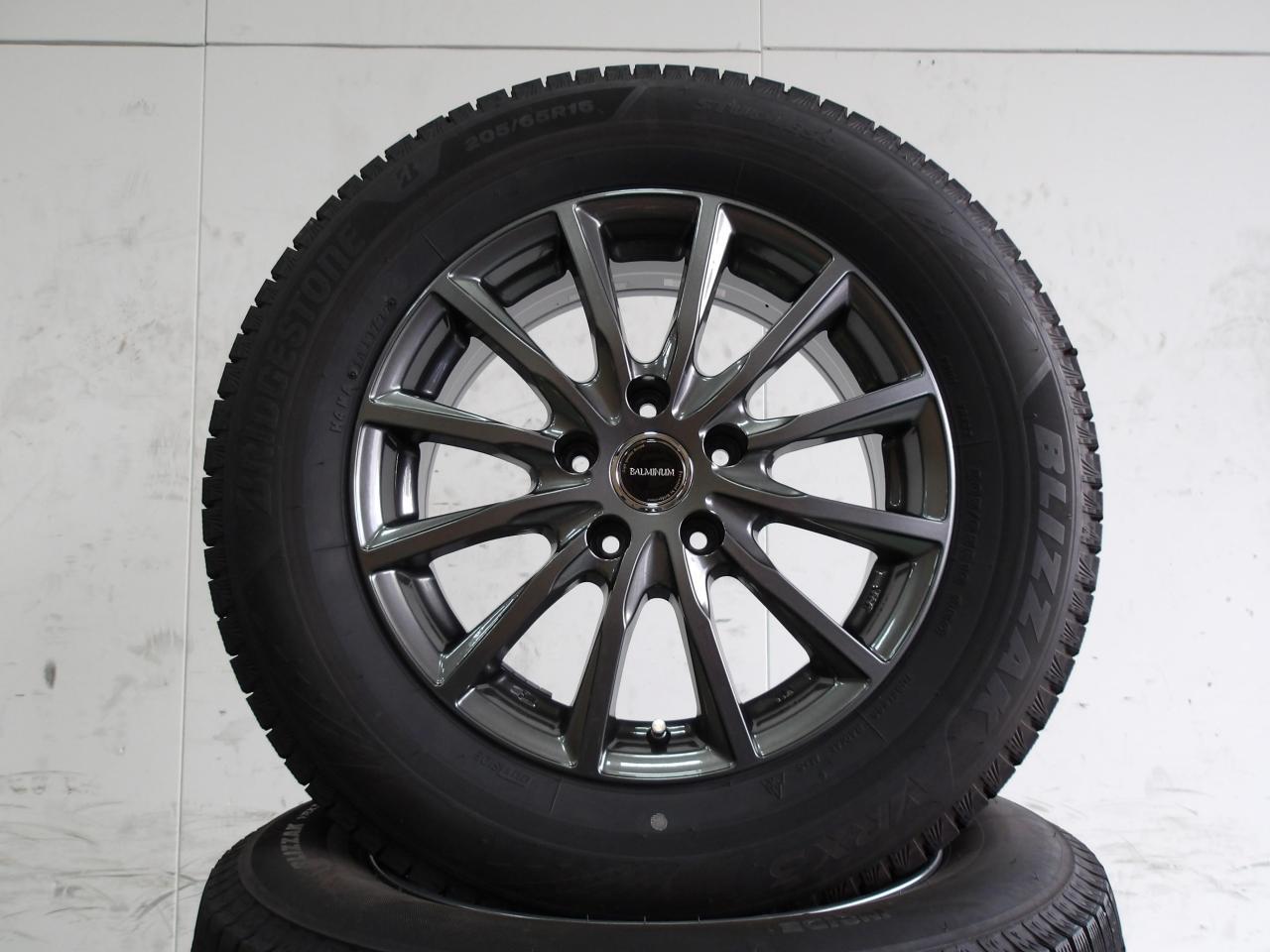 BRIDGESTONE BALMINUM AR12 + BRIDGESTONE BLIZZAK VRX3 【ヤリスクロス等】 | カー用品 スタッドレスタイヤホイールセット 16インチ ...