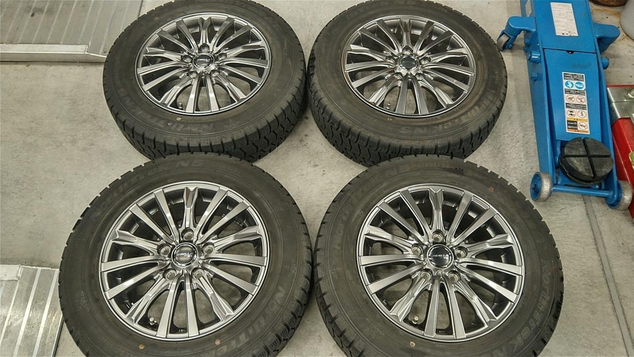 TOPY SIBILLA NEXT W5 + AutoBacs NorthTrek N5 | カー用品 スタッドレスタイヤホイールセット 15 ...