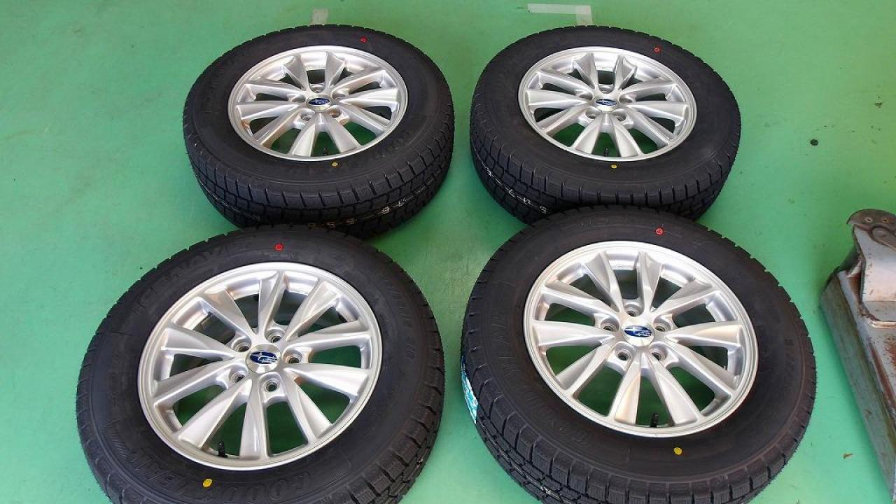 【中古ホイール未使用タイヤ】 スバル インプレッサG4純正 + GOODYEAR ICE NAVI 7 195/65R15 91Q 2024年製 4本 | カー用品 スタッドレスタイヤホイール ...