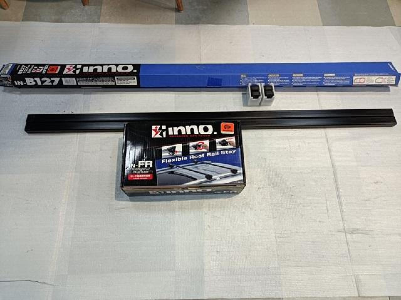 INNO IN-FR(フレキシブルルーフレールステー) + IN-B127(127cmバー) | カー用品 キャリアを通販で購入する | 中古カー＆バイク用品の販売ならアップガレージ