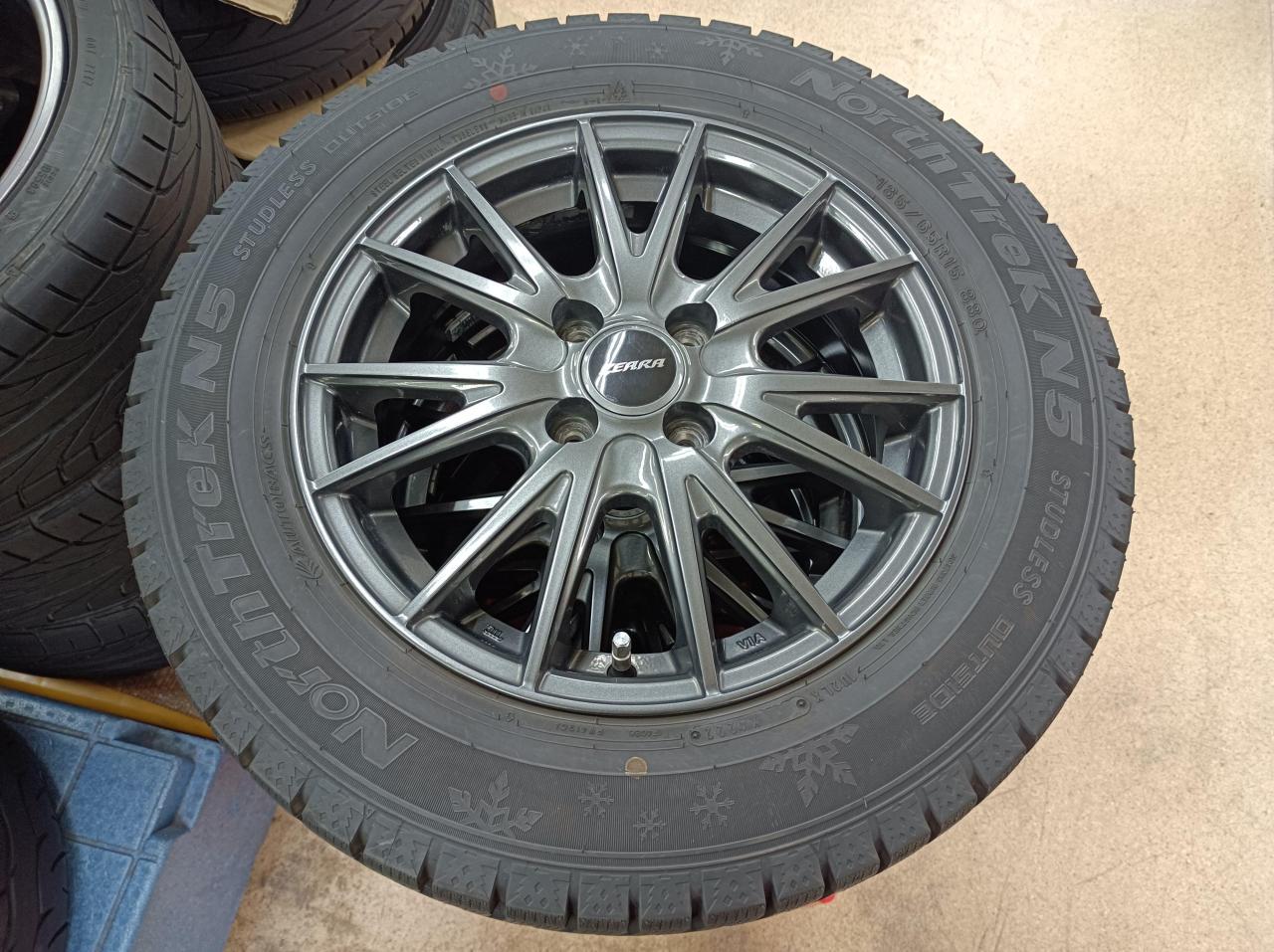 weds CEARA3 + AUTOBACS NorthTrek N5 88Q | 中古品 | アップガレージ 松山店 | カー用品 スタッドレスタイヤホイールセット 15インチスタッドレス ...