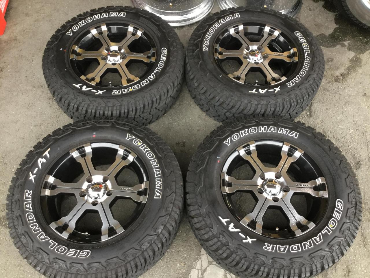 【TRISTAR INTERNATIONAL(トライスターインターナショナル)】MKW(エムケーダブリュー) MK-36 (16-18inch)+【YOKOHAMA】GEOLANDAR X ...