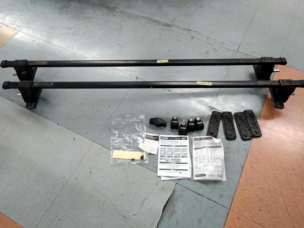 INNO INSUT+K472+スクエアバー ルーフオンベースキャリアセット | カー用品 キャリアを通販で購入する | 中古カー＆バイク用品の販売ならアップガレージ
