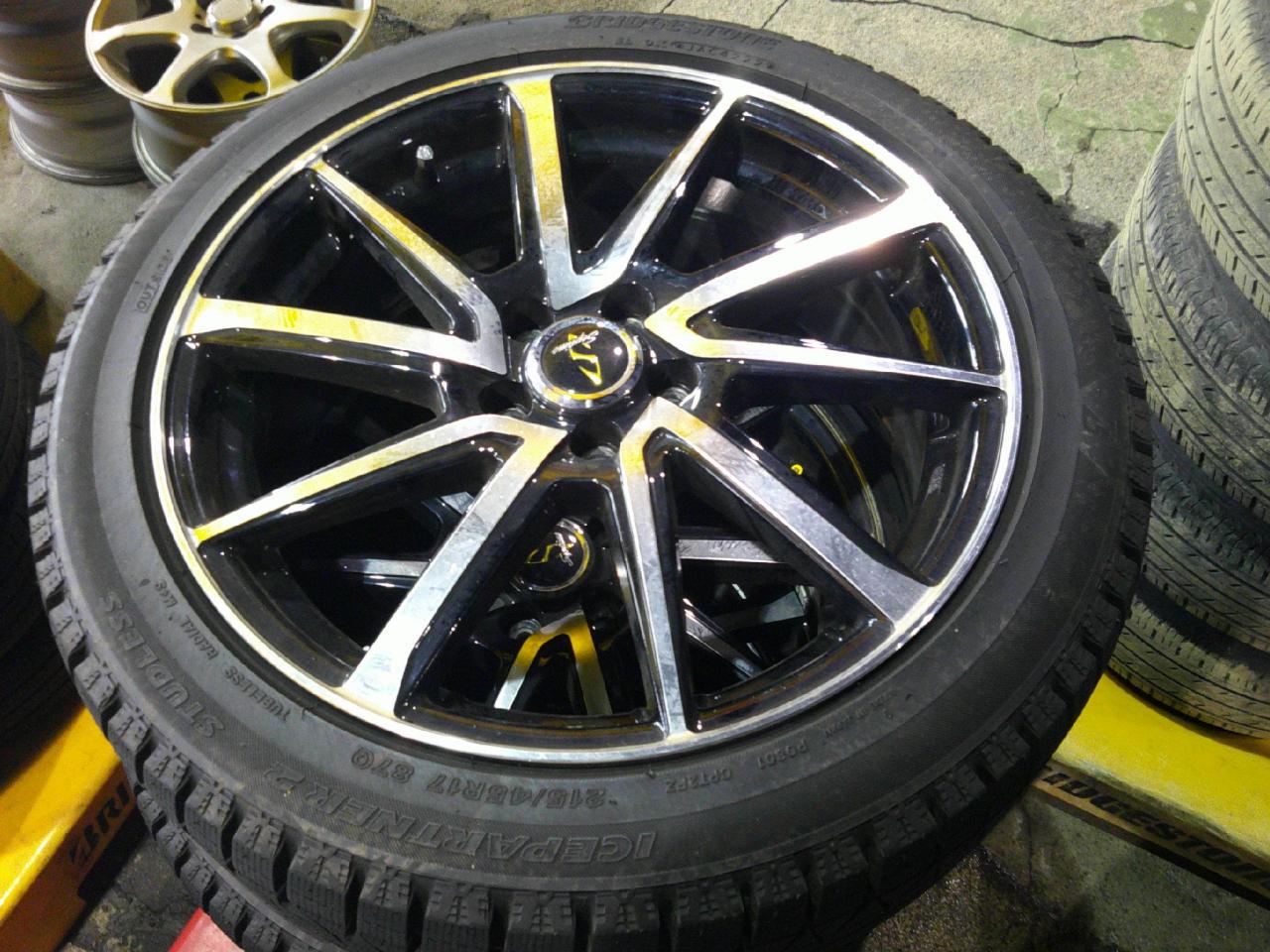 WORK(ワーク) SEPTIMO(セプティモ) + BRIDGESTONE(ブリヂストン) ICE PARTNER2 | カー用品 スタッドレスタイヤホイールセット 17インチスタッドレス ...