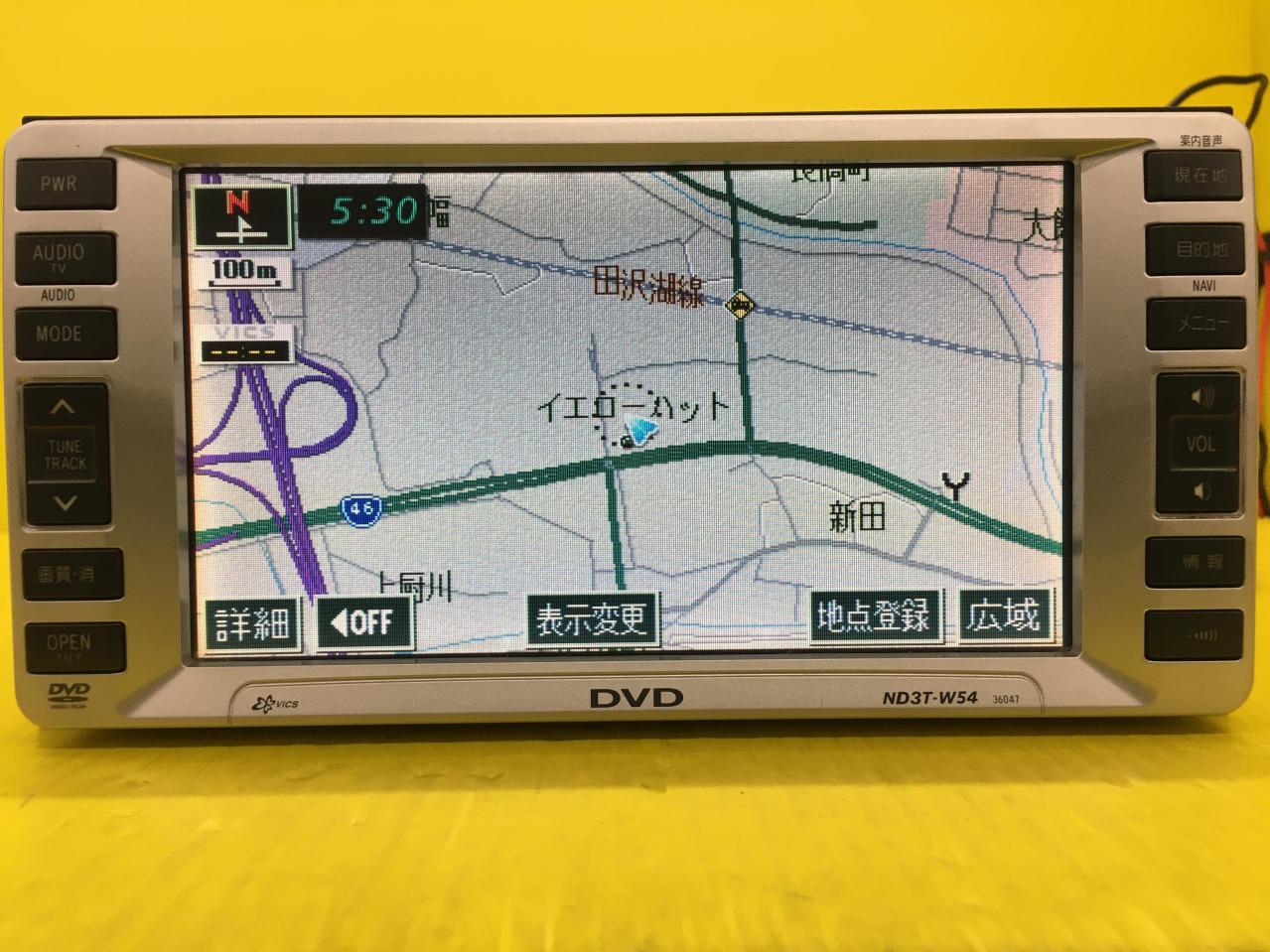 トヨタ純正(TOYOTA) ND3T-W54 | カー用品 カーナビ(非地デジ） DVDロムナビ(非地デジ)を通販で購入する | 中古カー ...