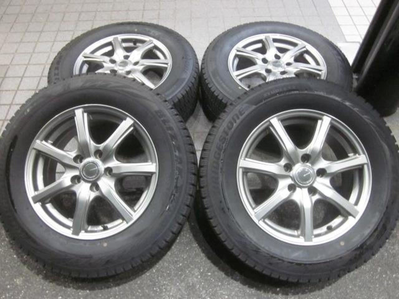 YOKOHAMA(ヨコハマ)MILLOUS 7本スポークホイール + BRIDGESTONE BLIZZAK VRX2 | カー用品 スタッドレスタイヤホイールセット 16インチスタッドレス ...