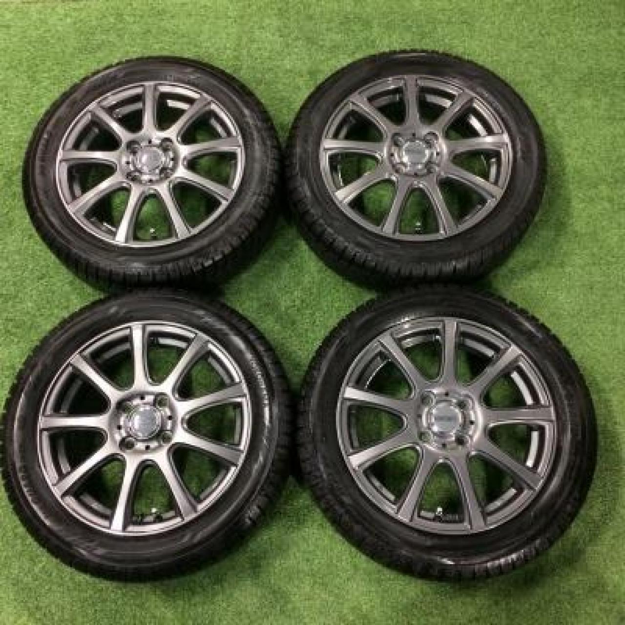 DUNLOP DUFACT DS9 + YOKOHAMA iCEGUARD iG60 165/60R15 2021年製造 | カー用品 スタッドレスタイヤホイールセット 15インチスタッドレス ...