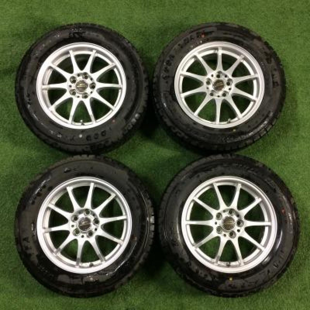 A-TECH SCHNEIDER CLICK + GOODYEAR ICE NAVI7 195/65R15 2021年製造 | カー用品 スタッドレスタイヤホイールセット 15インチ ...
