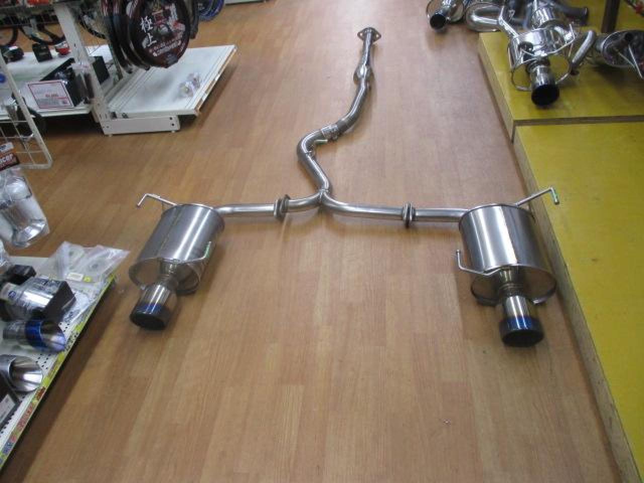 【syms】 Syms Racing (シムスレーシング) WRX STI GVB用 Exチャンバー&リヤ マフラーSET ...