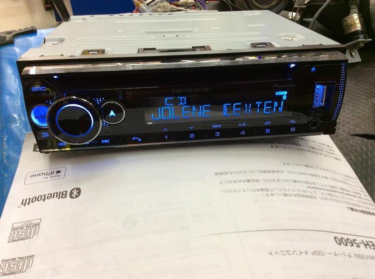 DEH-5600 Pioneer Carrozzeria カロッツェリア 1DIN CD Bluetooth USB | カー用品 ヘッドユニット CD+USB/i-Podチューナーを通販で ...