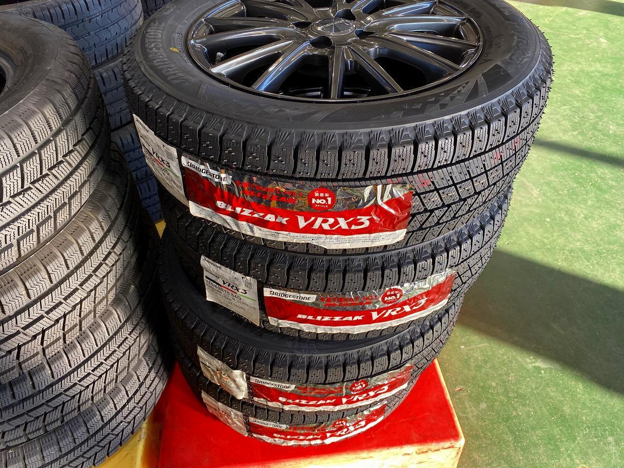 weds VELVA SPORT + BRIDGESTONE(ブリヂストン) BLIZZAK VRX3 185/60R15 ★タイヤは未使用 | カー用品 スタッドレスタイヤホイールセット ...