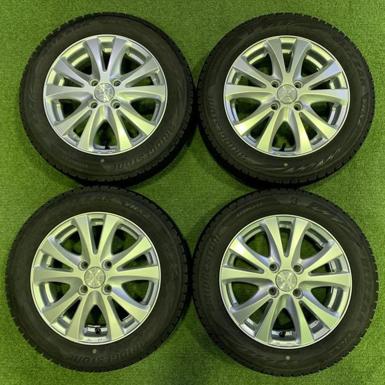 TECHNOPIA Aphrodite + BRIDGESTONE BLIZZAK VRX2 2022年製 | カー用品 スタッドレスタイヤホイールセット 14インチスタッドレスタイヤホイール ...