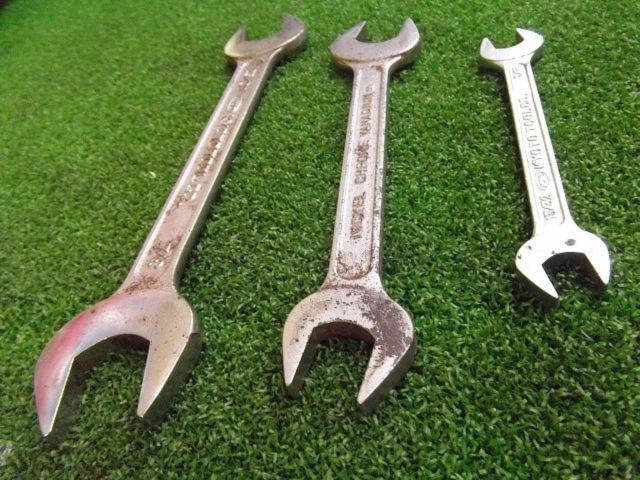 【WG】【3本セット】KTC 両口スパナセット(インチサイズ) | 総合リユース 大工道具 スパナ、レンチを通販で購入する | 中古カー＆バイク用品の販売ならアップガレージ