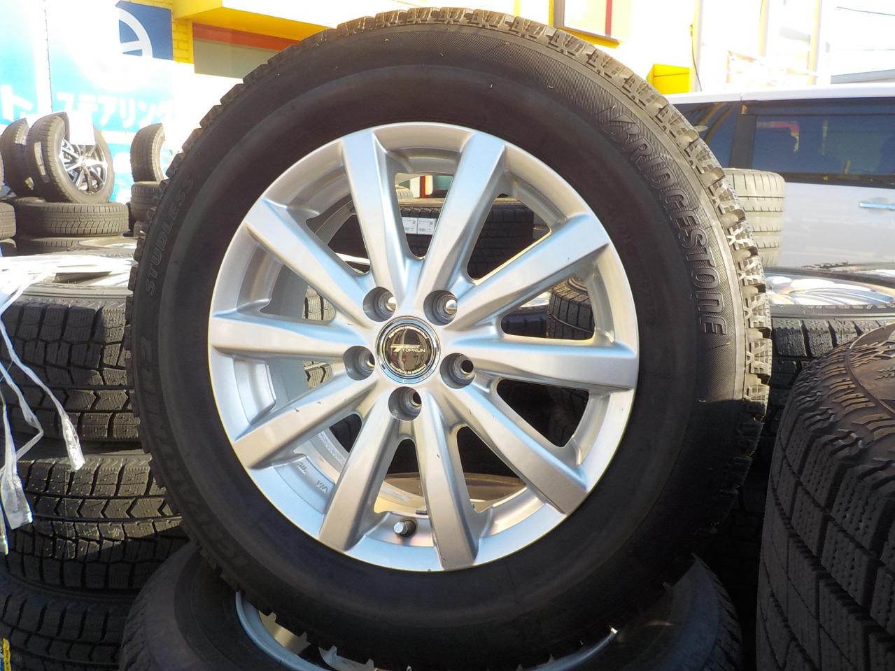 BRIDGESTONE TOPRUN A18+BRIDGESTONE ICEPARTNER2 | カー用品 スタッドレスタイヤホイールセット 15インチスタッドレスタイヤホイールセットを通販で ...