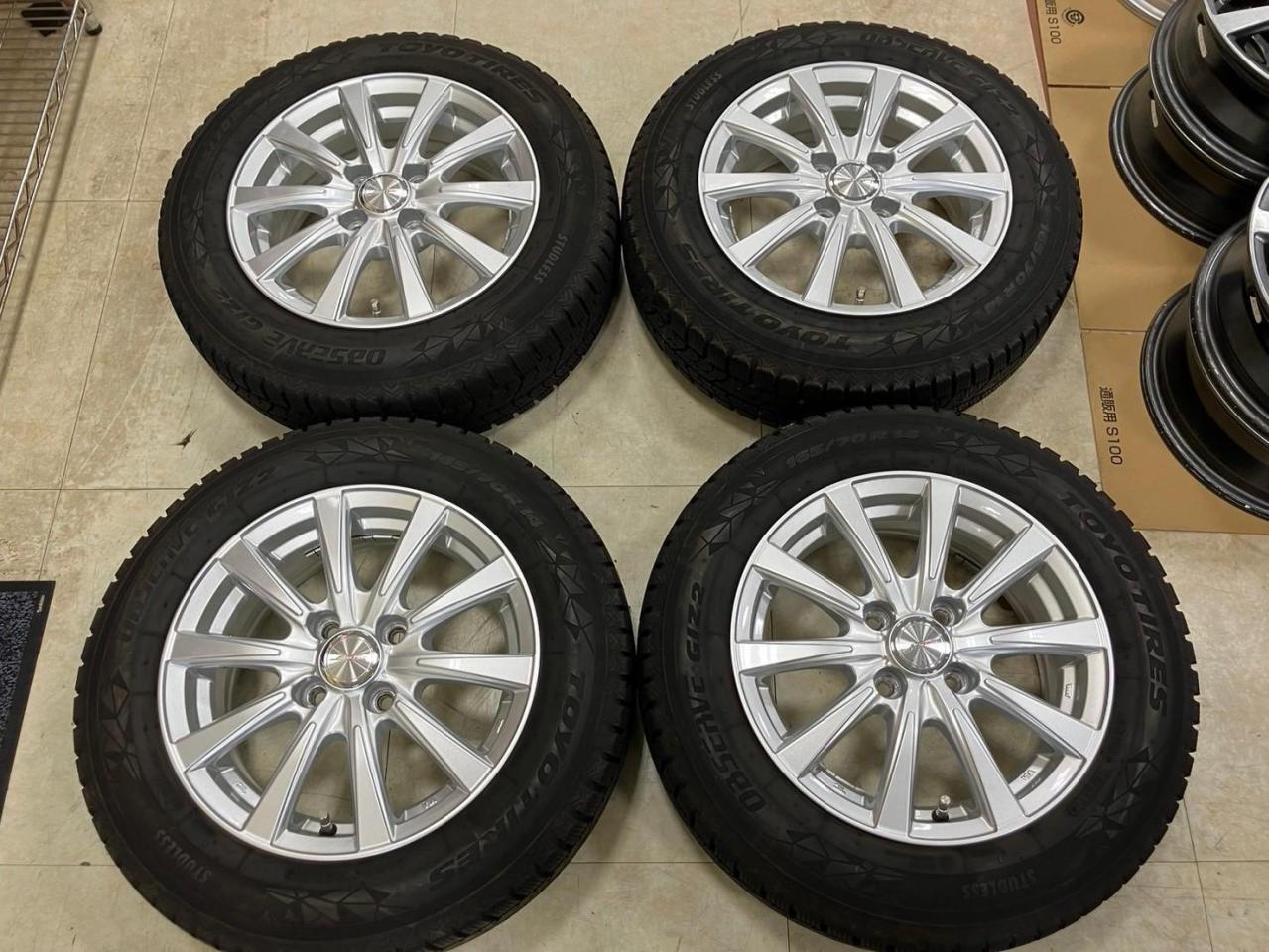 weds JOKER + TOYO OBSERVE GIZ2 165/70R14 4本セット | カー用品 スタッドレスタイヤホイールセット 14インチスタッドレスタイヤホイールセットを通販で ...