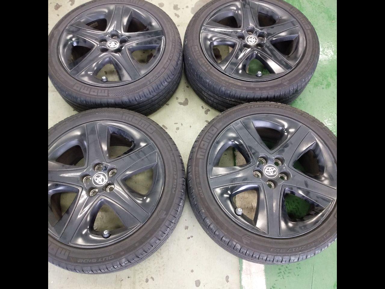 トヨタ 50プリウス Sツーリング純正ホイール + MOMO TOP RUN M300 | カー用品 タイヤホイールセット 17インチタイヤ ...